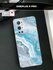 Чехол на OnePlus 9 Pro / ВанПлас 9 Про с принтом "Нежно-голубой мрамор"