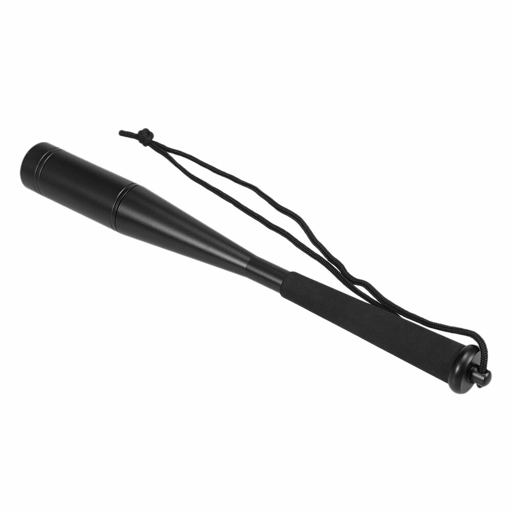 Portable Aluminum Alloy Fish Hammer Metal Fishing Bat with Heavy Semi-solid Head EVA Grip Accessory