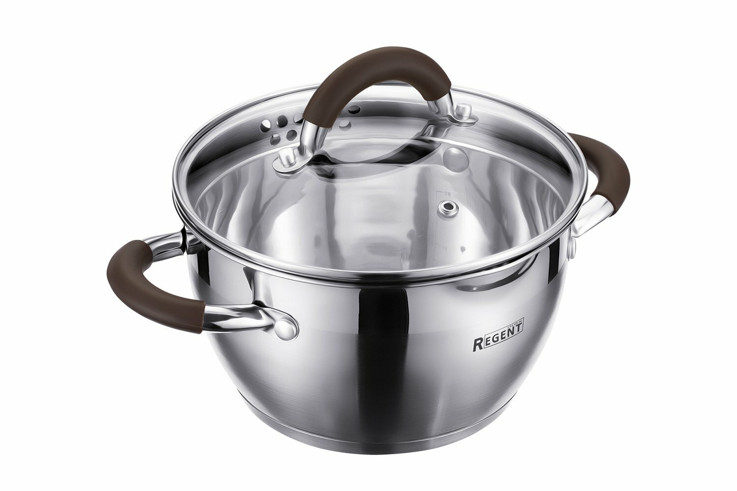 Кастрюля с крышкой REGENT Inox TRUFFLE 67-0318, 2,3 л, нержавеющая сталь