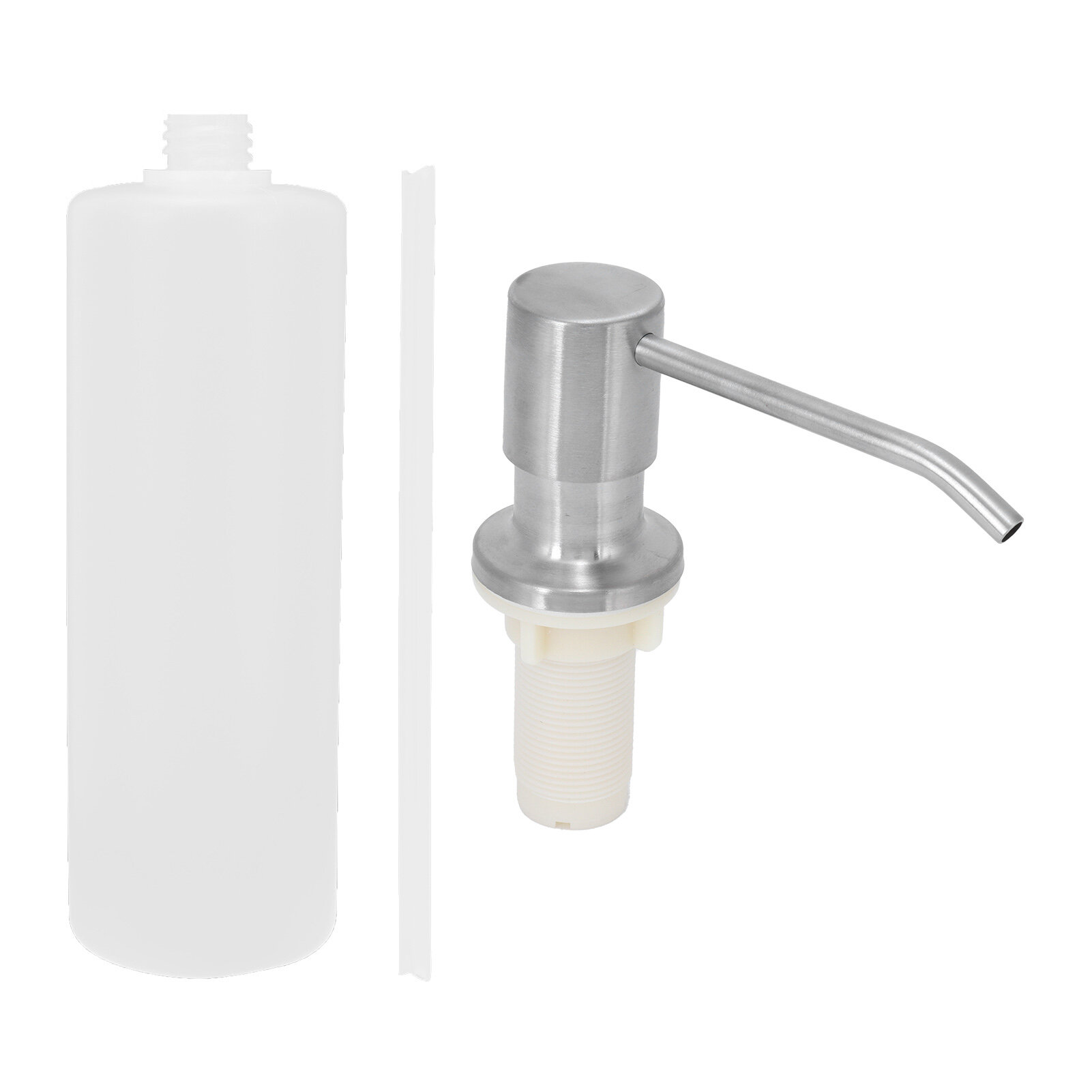 Дозатор мыла из нержавеющей стали, контейнер для жидкого мыла для кухни, ванной комнаты, раковины