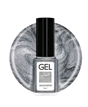 Jeanmishel Gel Effect Лак-гель для ногтей 6 мл. №300 темно-серый с блестками