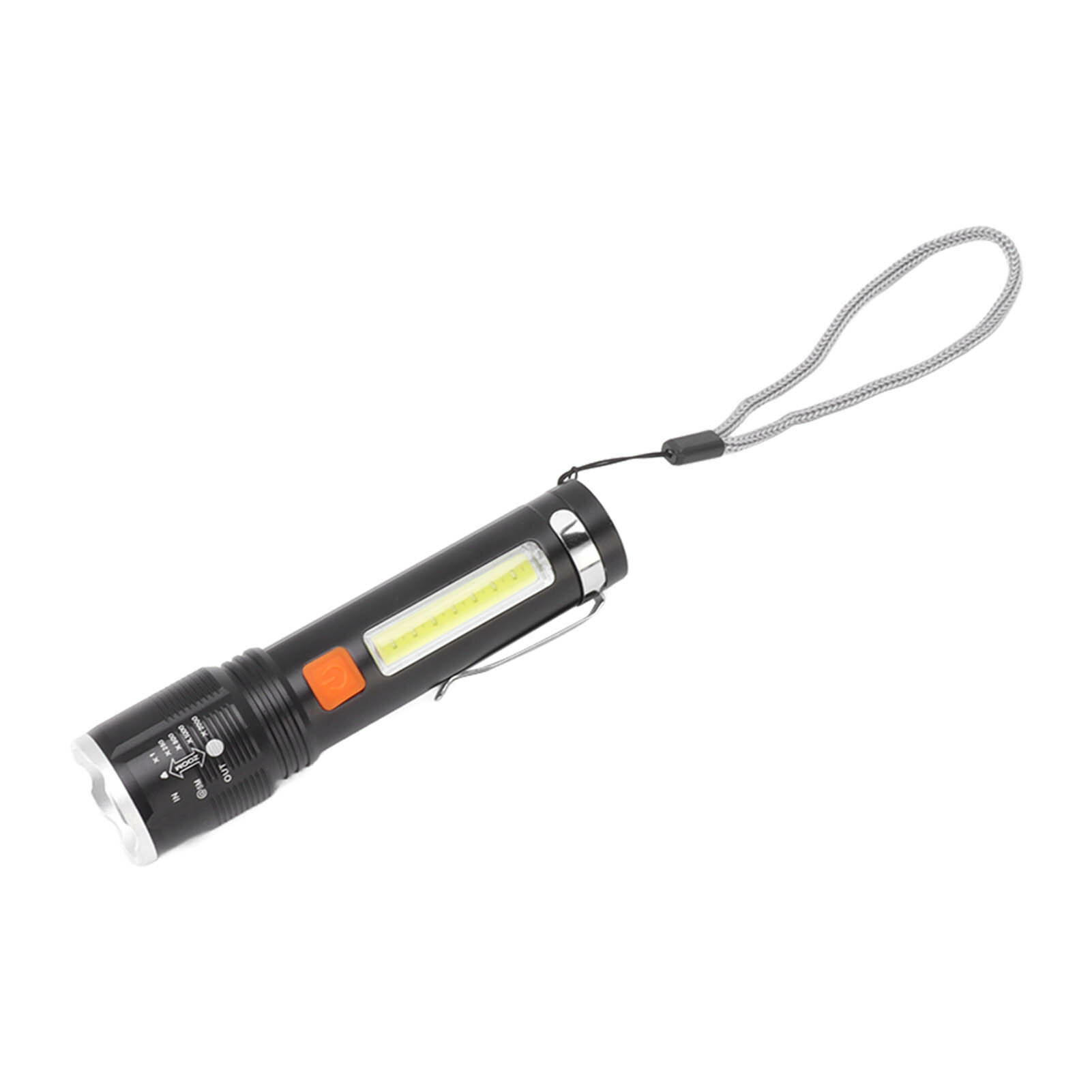 Светодиодный фонарик P50, перезаряжаемый через USB светодиодный фонарик, супер яркий рабочий фонарик COB для путешествий, кемпинга, прогулок