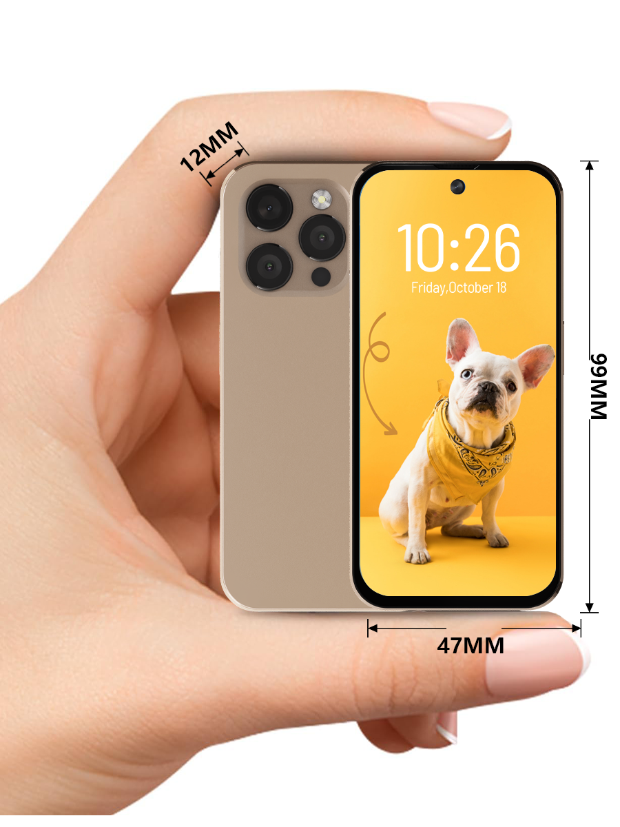 Детский мобильный телефон, Подарки для детей, IPS, Full HD 4000 мА·ч, 4/64ГБ Wi-Fi / SIM-карты, золотой