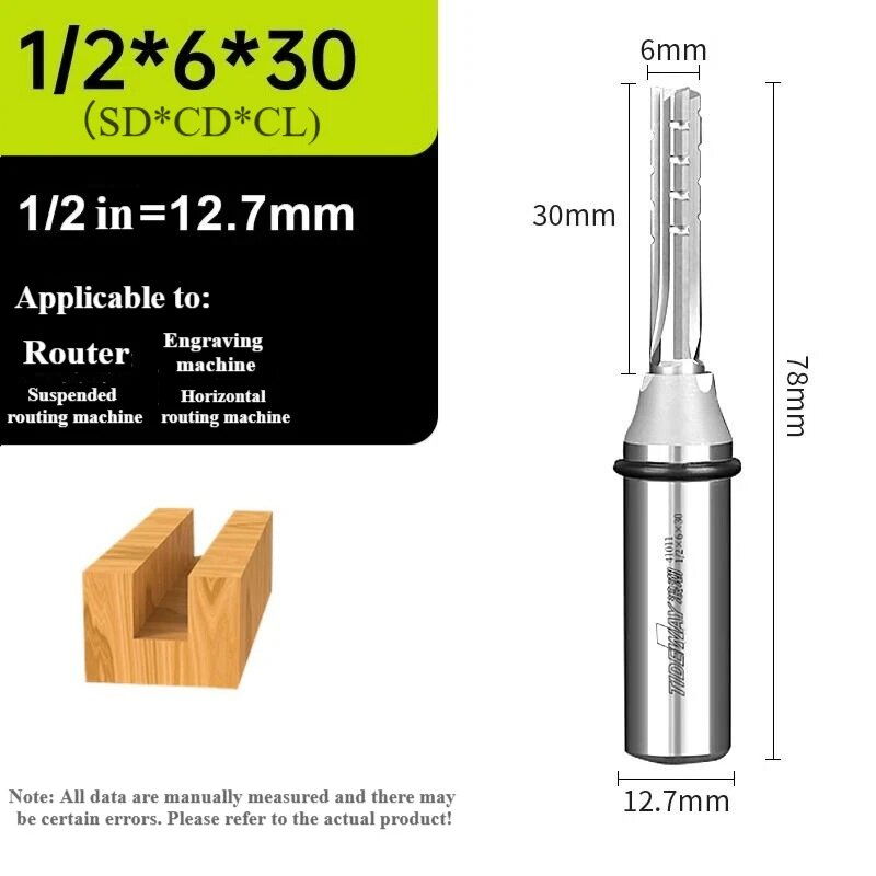 Фреза для дерева 1/2"*6*30 (12.7x6x30) мм