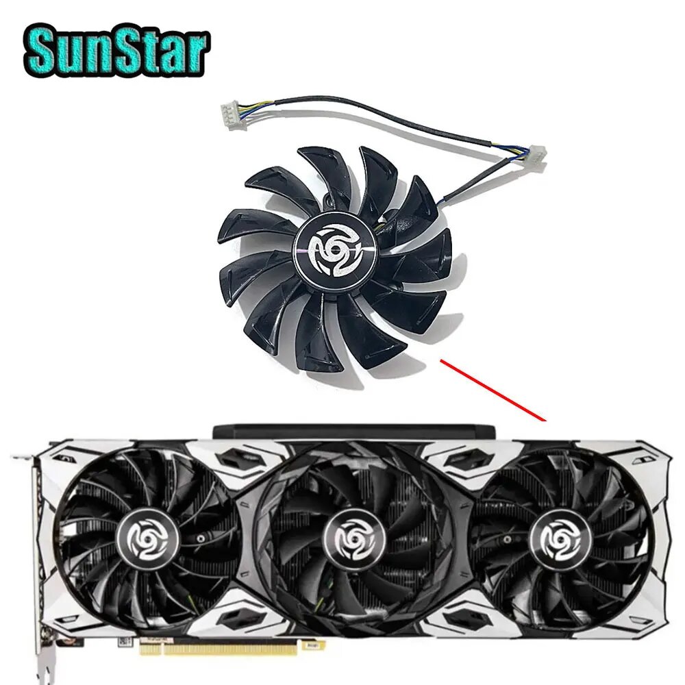 LS GA92S2U вентилятор охлаждения видеокарты для ZOTAC RTX 3060 3060TI 3070 3070TI 3080 3080TI 3090 Apocalypse FAN-C