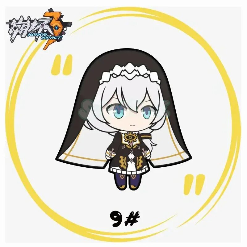 Брошь Honkai Impact 3 Yae Sakura, Цвет: 9