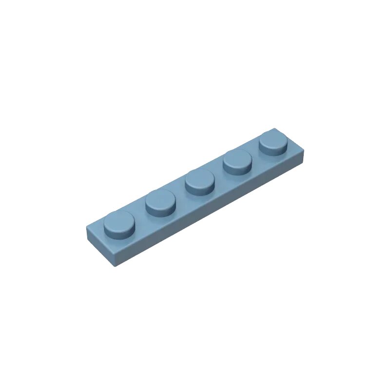 Gobricks GDS-90026 Кирпичи 78329 Пластина 1x5 деталей, совместимые с строительными блоками Базовая модель MOC, креативный образовательный подарок «сделай сам» — фото 1