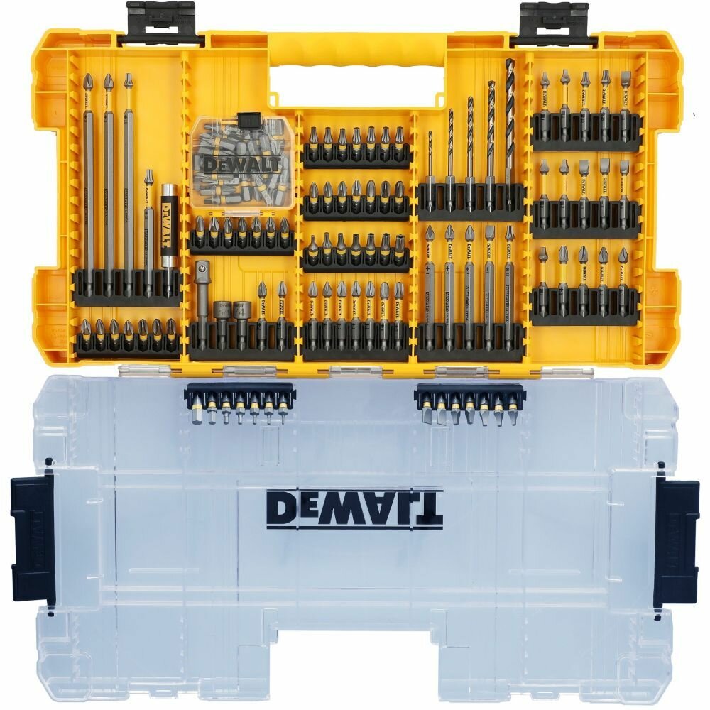 Набор бит DeWALT DWAF120PCSET, для бетона и металла, желтый, 120шт