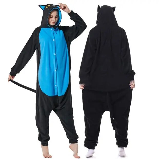 Костюм анималистический серый волк красный носорог огненный дракон XL, blue cat