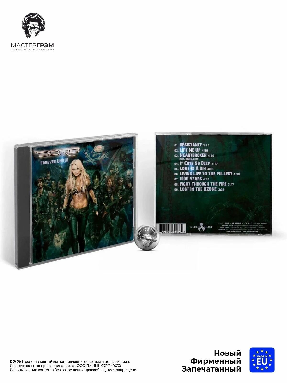 CD диск Doro - Forever United (CD) 2018, Jewel Case
