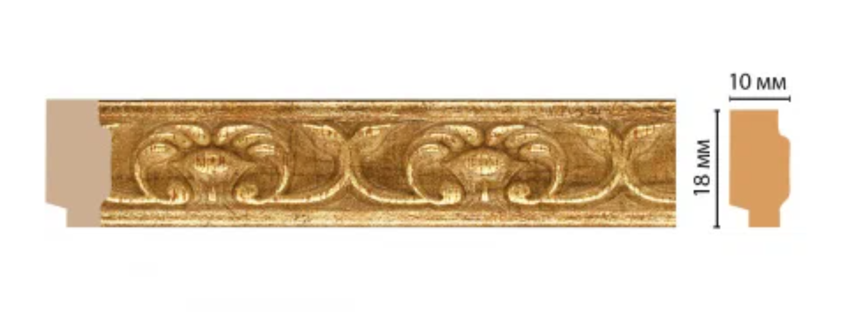 Молдинг Decomaster 158-126 В18хШ10хД2400 мм / Декомастер.