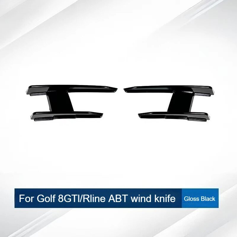 Для Volkswagen Golf GTI R-Line MK8 Golf 8 2020-2024 ABT стиль передний бампер боковой Gloss Black