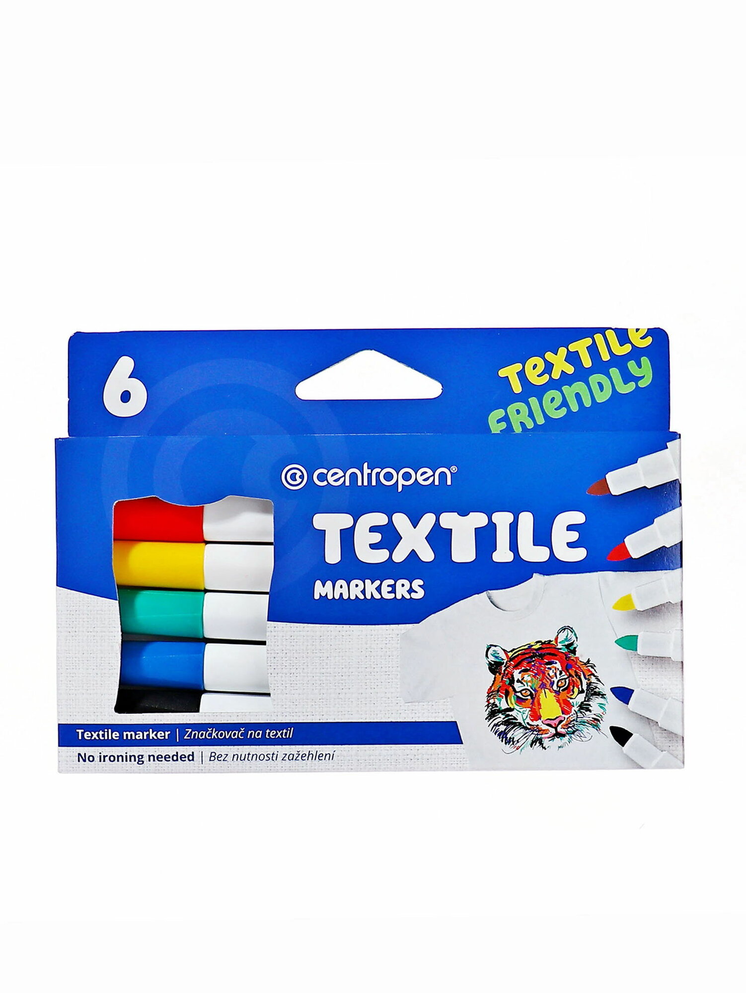 Набор маркеров для ткани 2739, 6 цветов, узел 3.9 мм, линия 1.8 мм