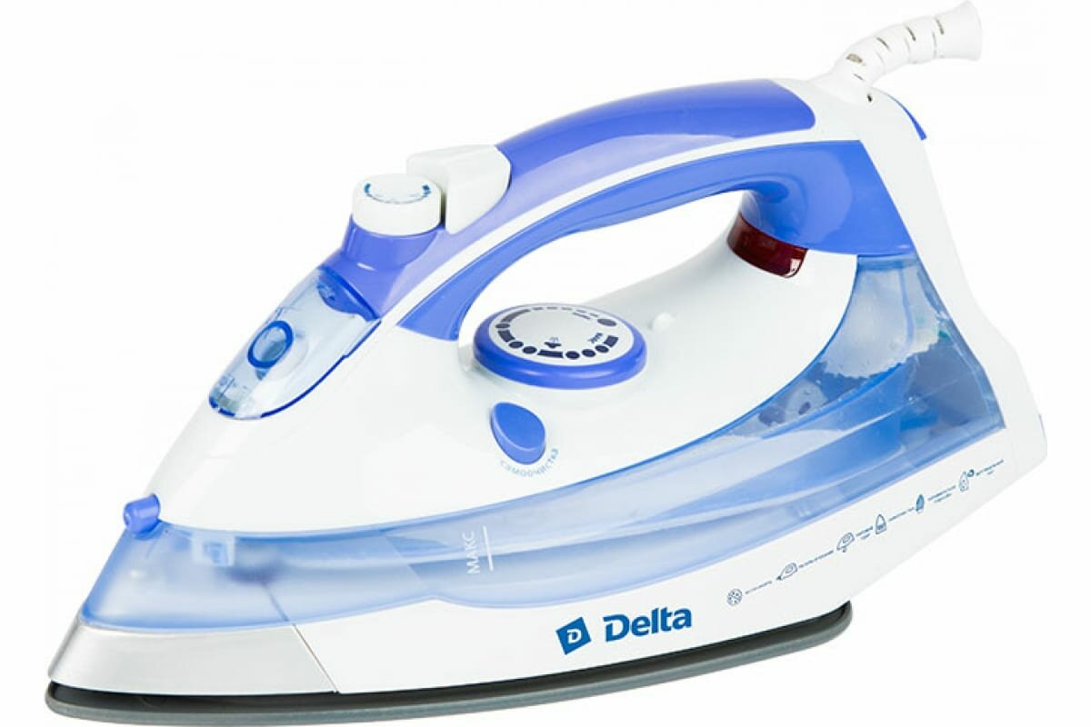 Утюг DL-711 белый с фиолетовым