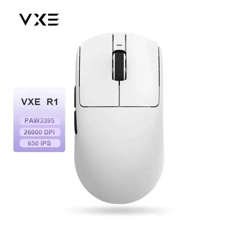 Беспроводная игровая мышь Vxe Dragonfly R1 ProMax R1 (White)