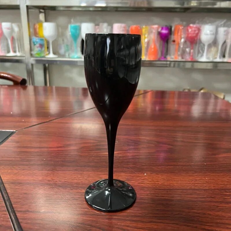 175 мл бокалы для шампанского, пластиковые бокалы для вина, пригодные для мытья в черный