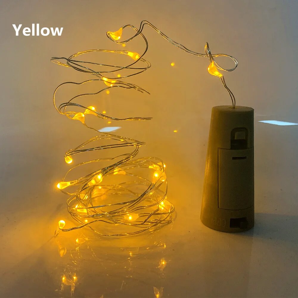 Светодиодная гирлянда Yellow 2 м, 20 LEDs