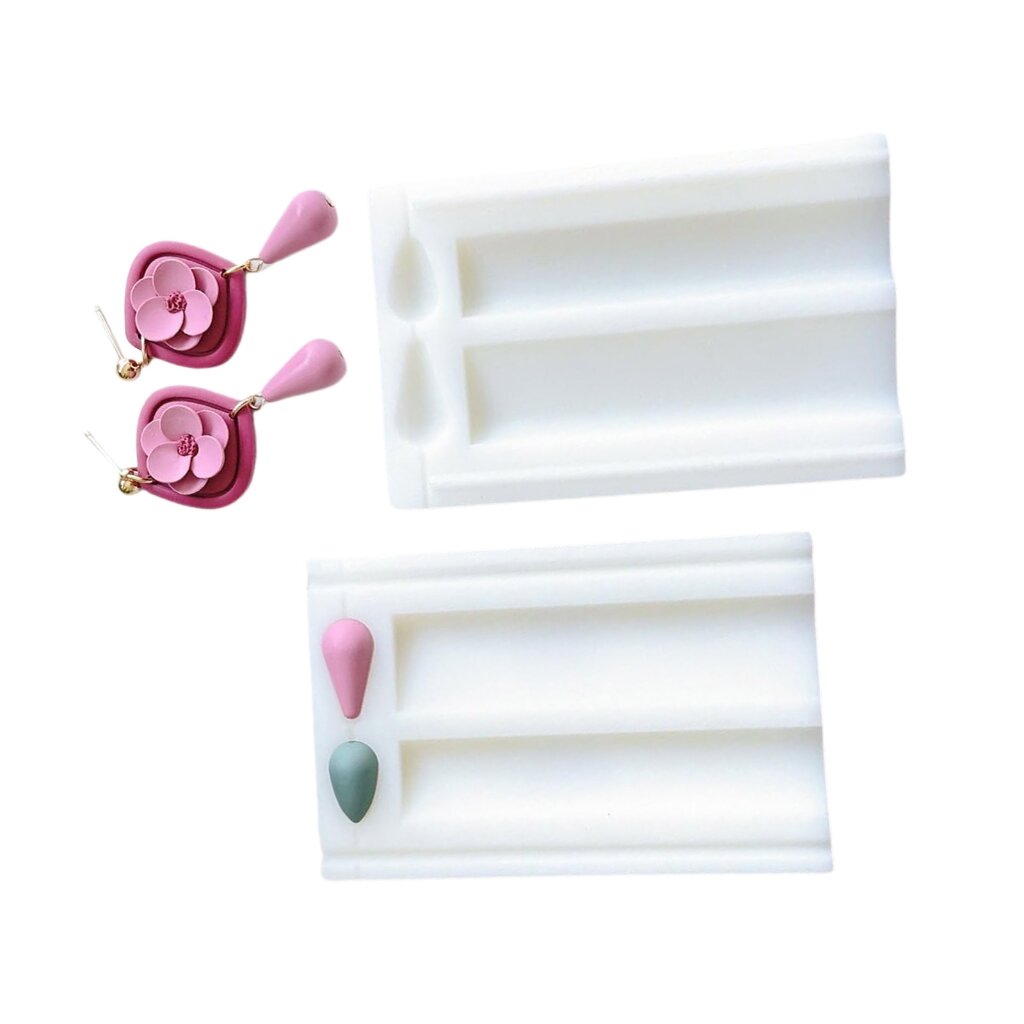 Форма Для Дырокола из Бисера для Создания Двойного Паза из Полимерной Глины