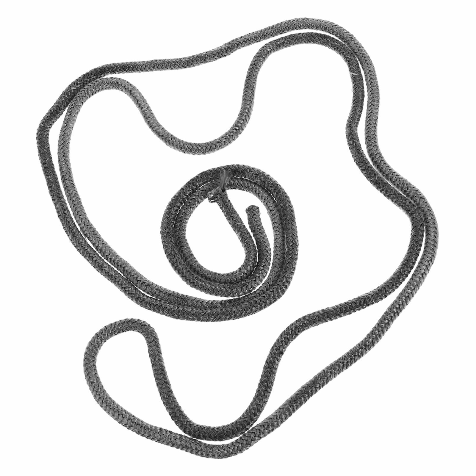 Уплотнительный жгут из огнестойкого стекловолокна для дверцы дровяной печи, с пропиткой графитом, 6 мм 2,2 м