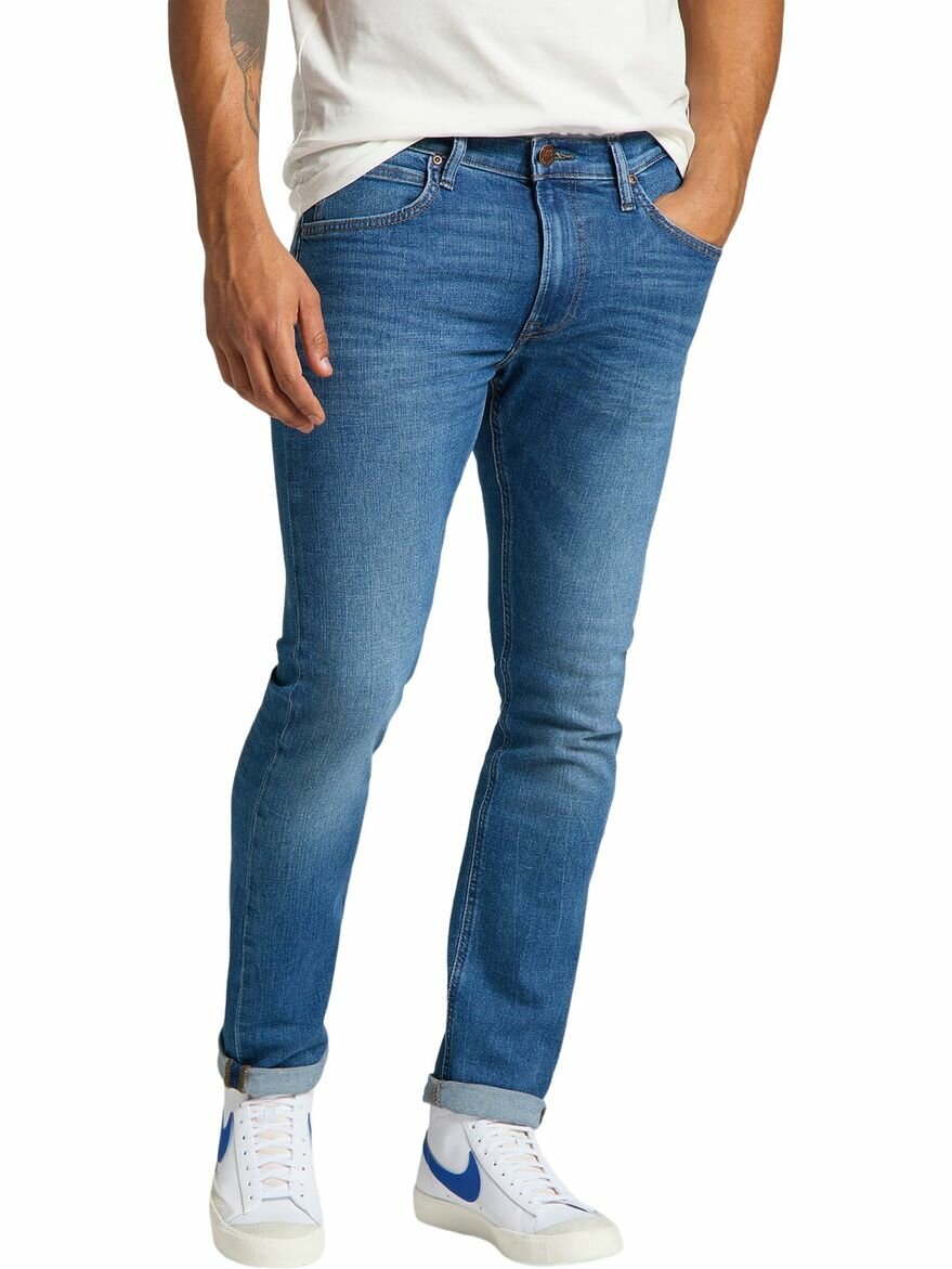 Джинсы зауженные Men Luke Jeans 
