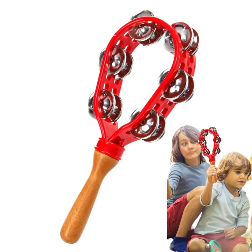 Бубен ручной деревянный Red