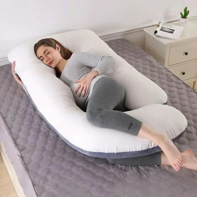 Подушка для беременных и кормящих 80x180 см, 7-зональная пена Comfort