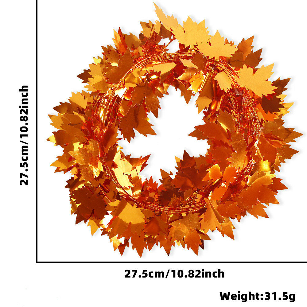 Гирлянда colorful maple leaf wire garland for autumn festivities thanksgiving decor 7,5 м, stylea