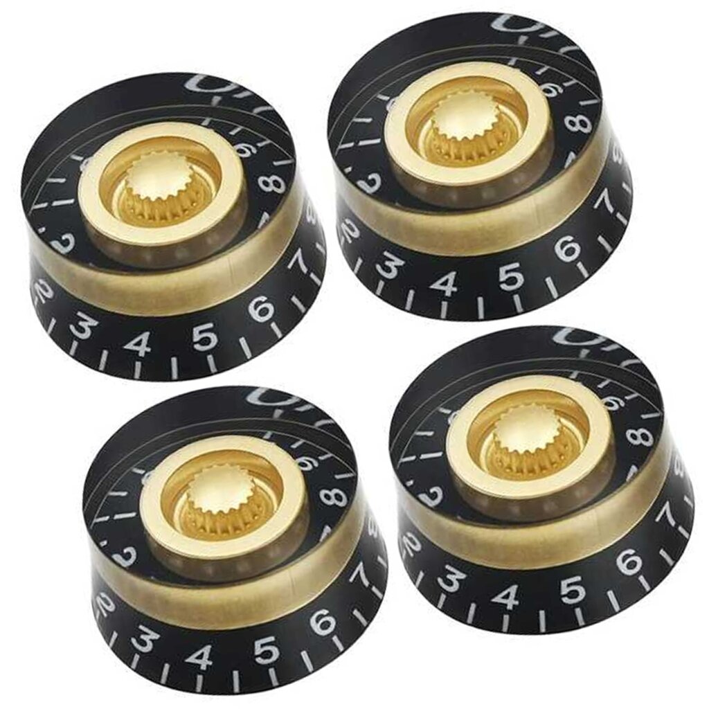 4pcs Акриловые верхние шляпы ручки гитары, тона управления скоростью, тональный ручка тона