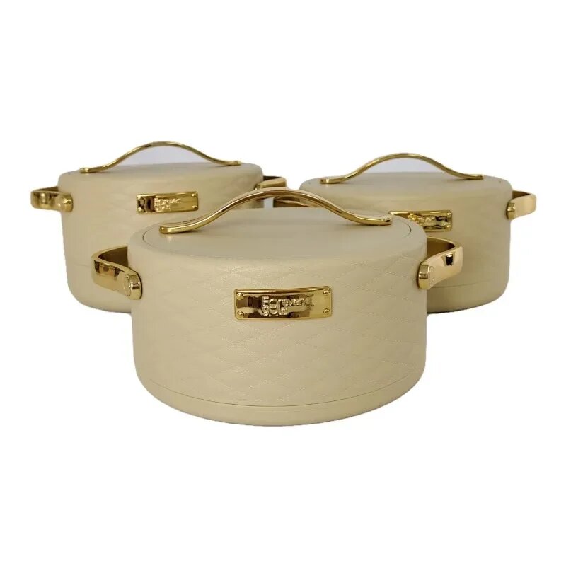 Набор кастрюль из нержавеющей стали 3 шт. зеленый