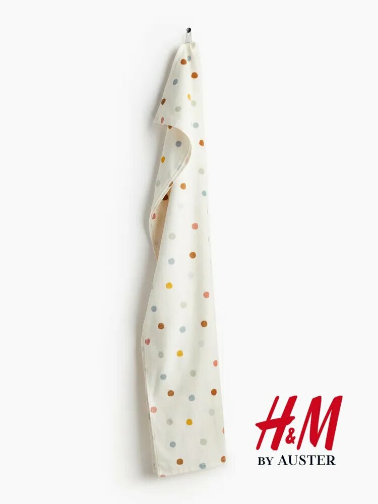 H&M Полотенце для ванной I3JXTA, Хлопок, 60x125 см, бежевый, 1 шт.