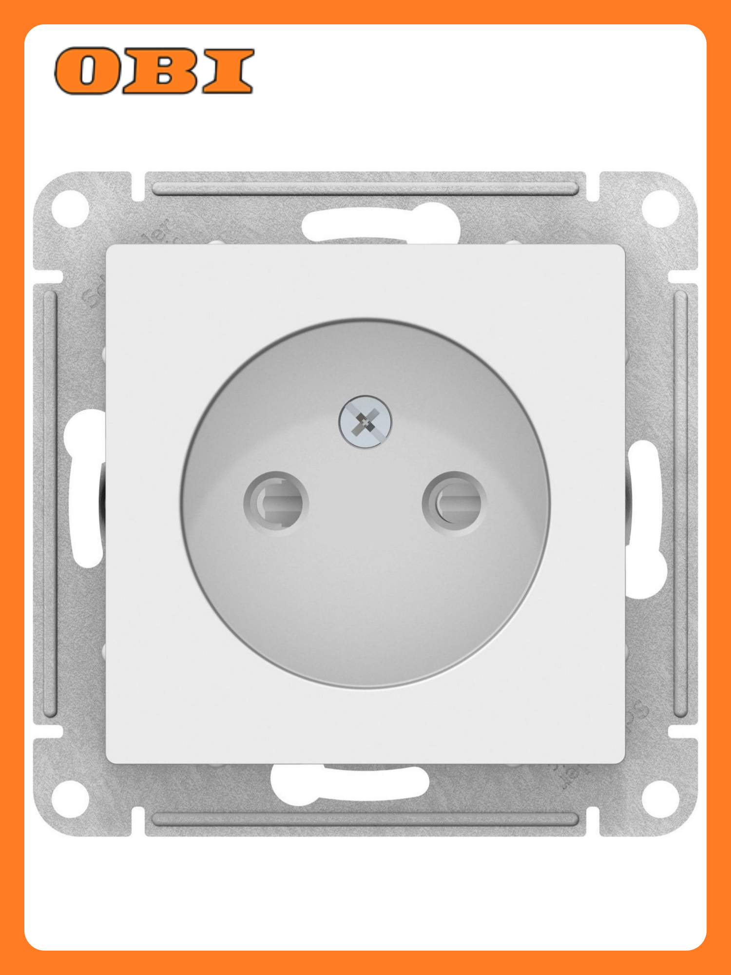 Розетка Schneider Electric AtlasDesign ATN000149, белая, геометрический дизайн