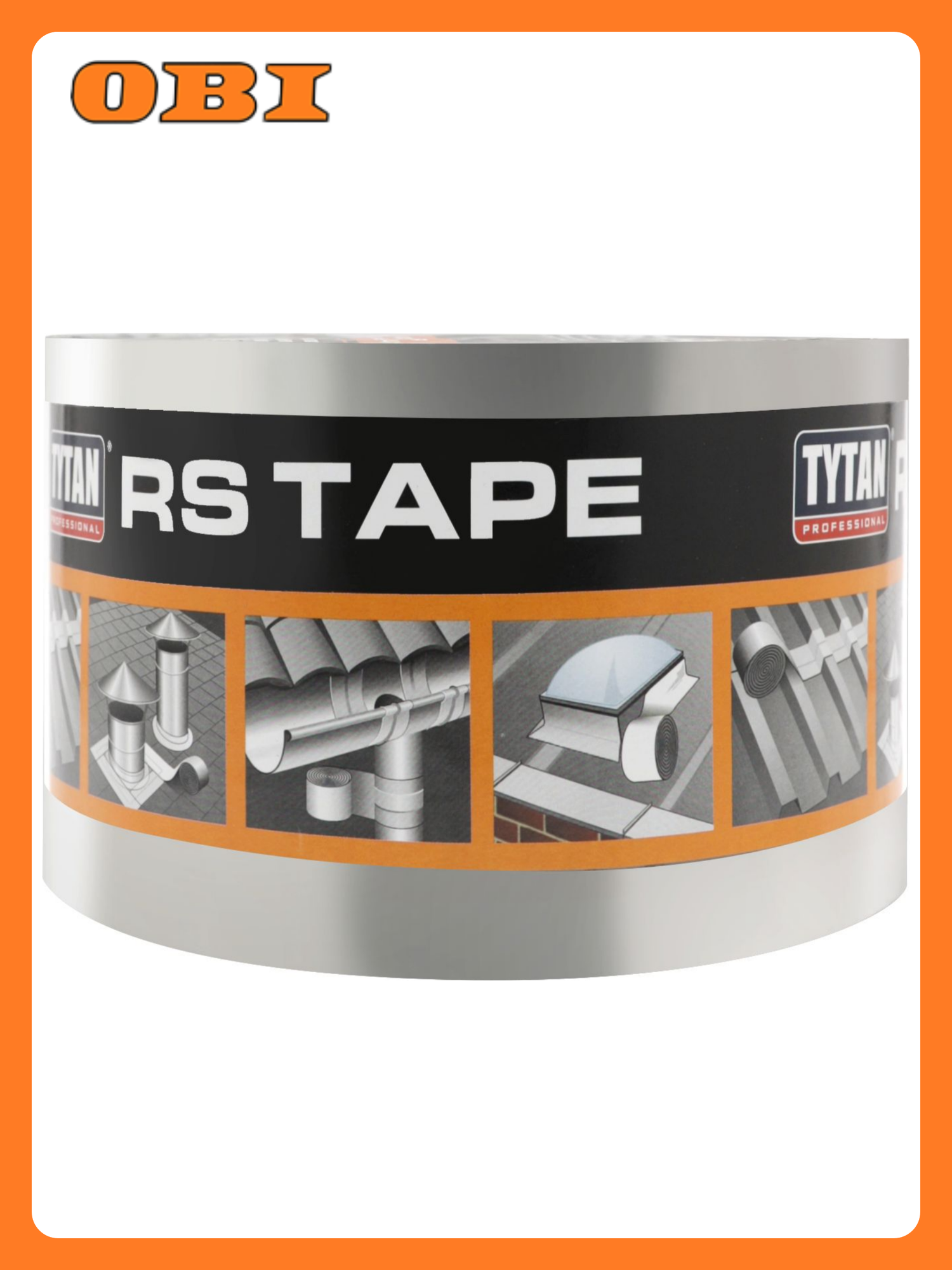 Лента битумная для кровли TYTAN Professional RS TAPE 10 см x 10 м алюминий
