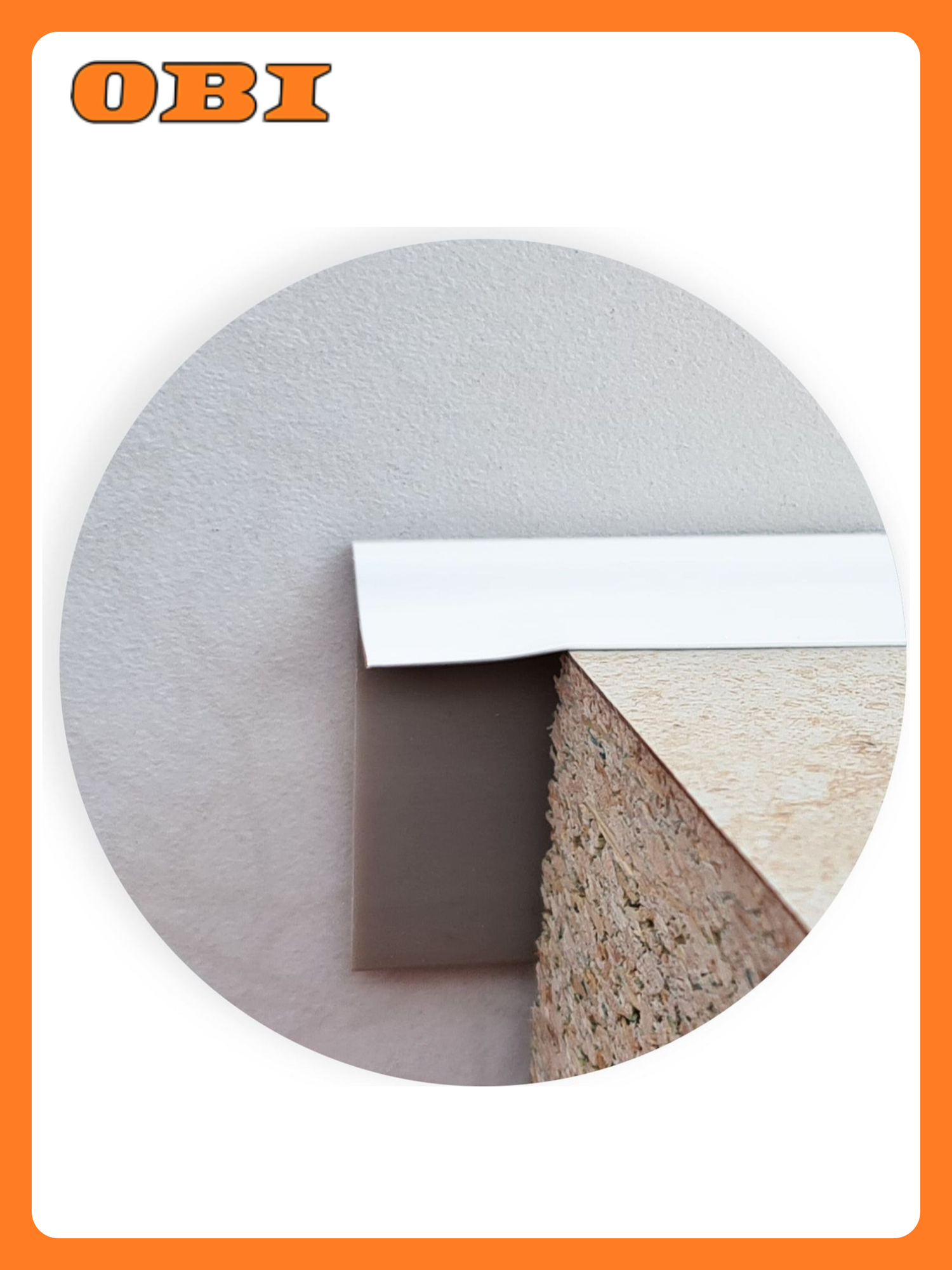 Плинтус для столешницы ПВХ матовый белый 3050 мм