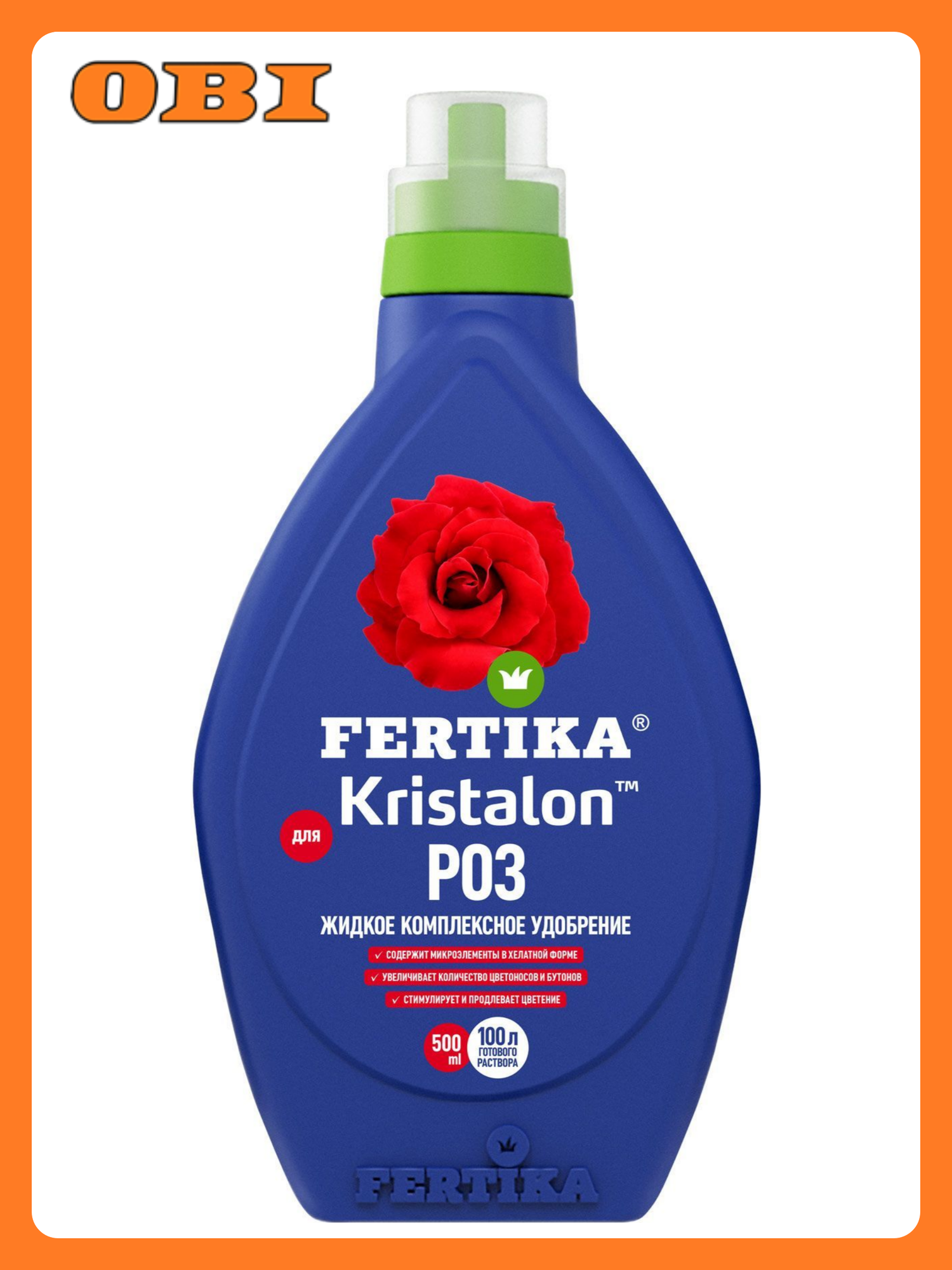 Удобрение FERTIKA Кристалон для роз 500 мл, комплексное