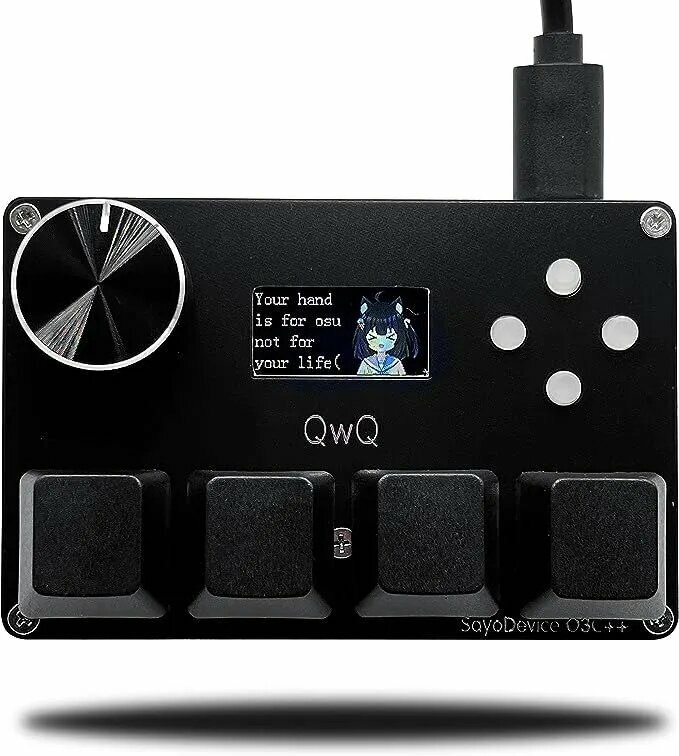 Sayodevice Клавиатура проводная , (Gateron White), Русская раскладка, черный