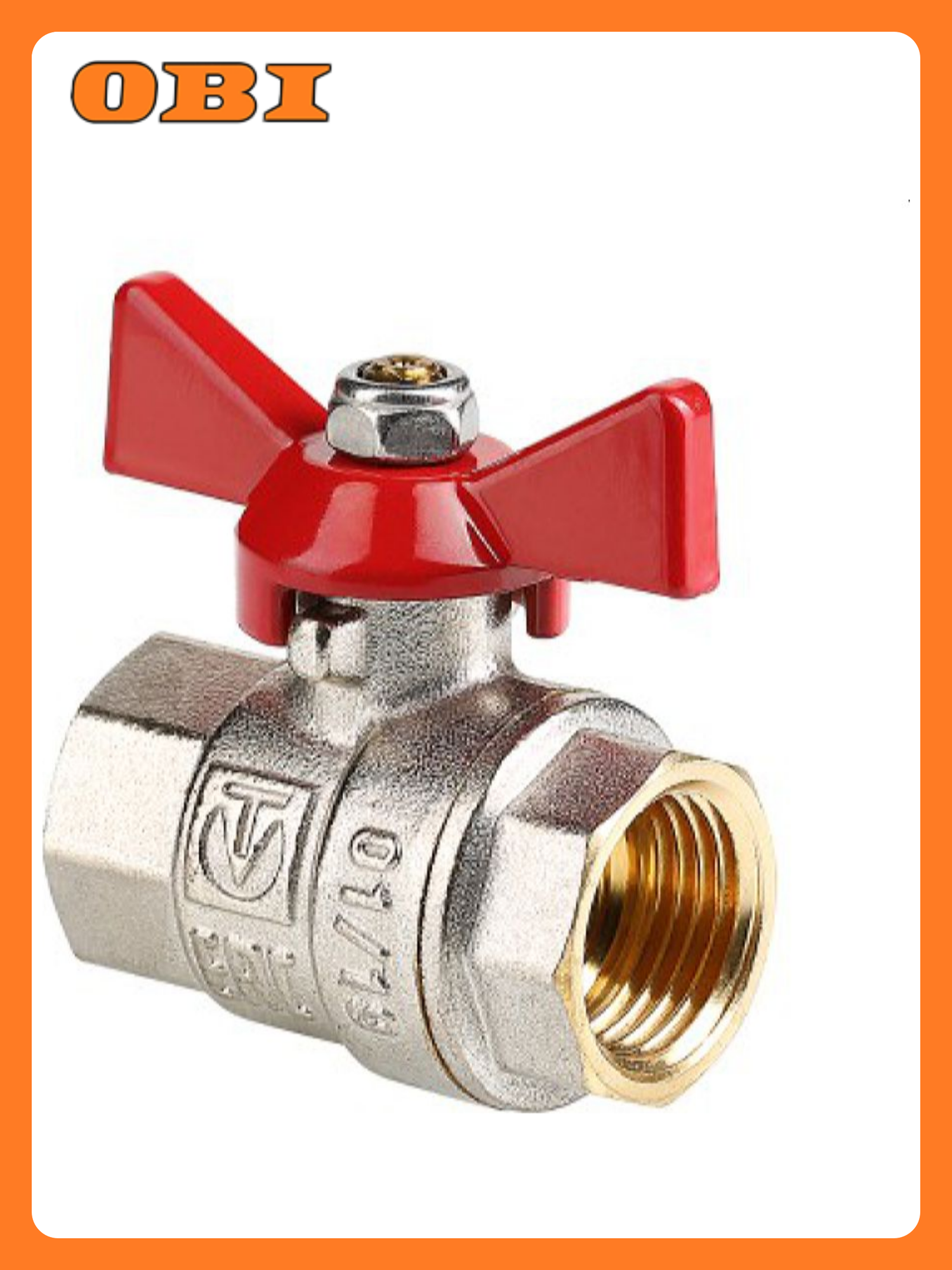 Кран шаровой латунь никелированный VALTEC Base AAV217005 3/4"