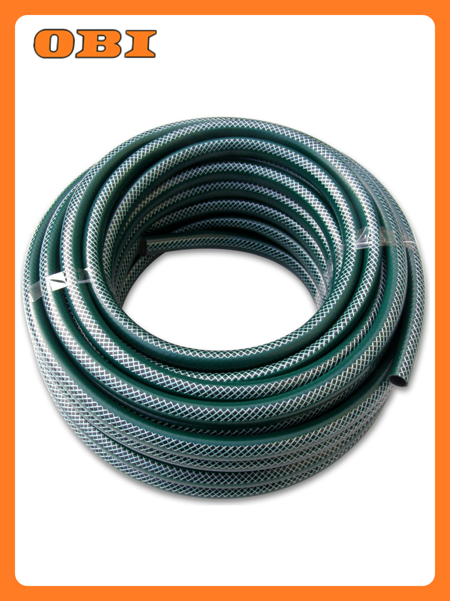 Шланг для полива FITT, ПВХ, 3/4", 15м, армированный, устойчив к УФ, зеленый