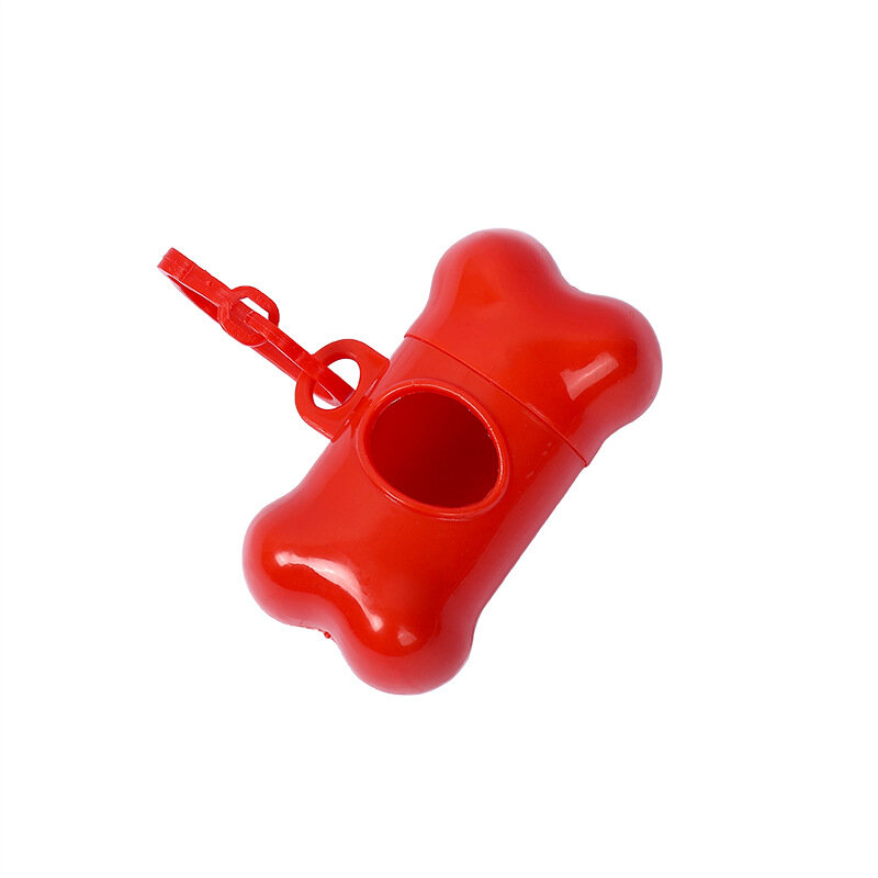 Pet Туалет яркие кости мусор оболочки завод прямых продаж Логотип Собака мусорный мешок трансграничный Amazon Красный