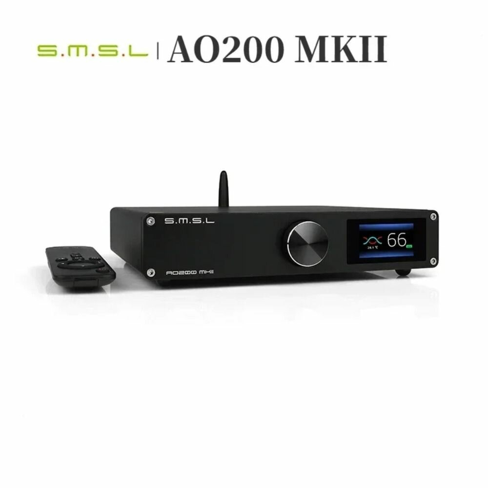 SMSL AO200 MKII Цифровой усилитель HIFI MA5332MS Чип высокой мощности стереоусилитель XLR RCA USB Bluetooth 5,0
