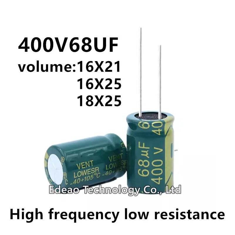 Высокочастотные алюминиевые электролитические конденсаторы 68 мкФ 400В 400v68uf 16x21