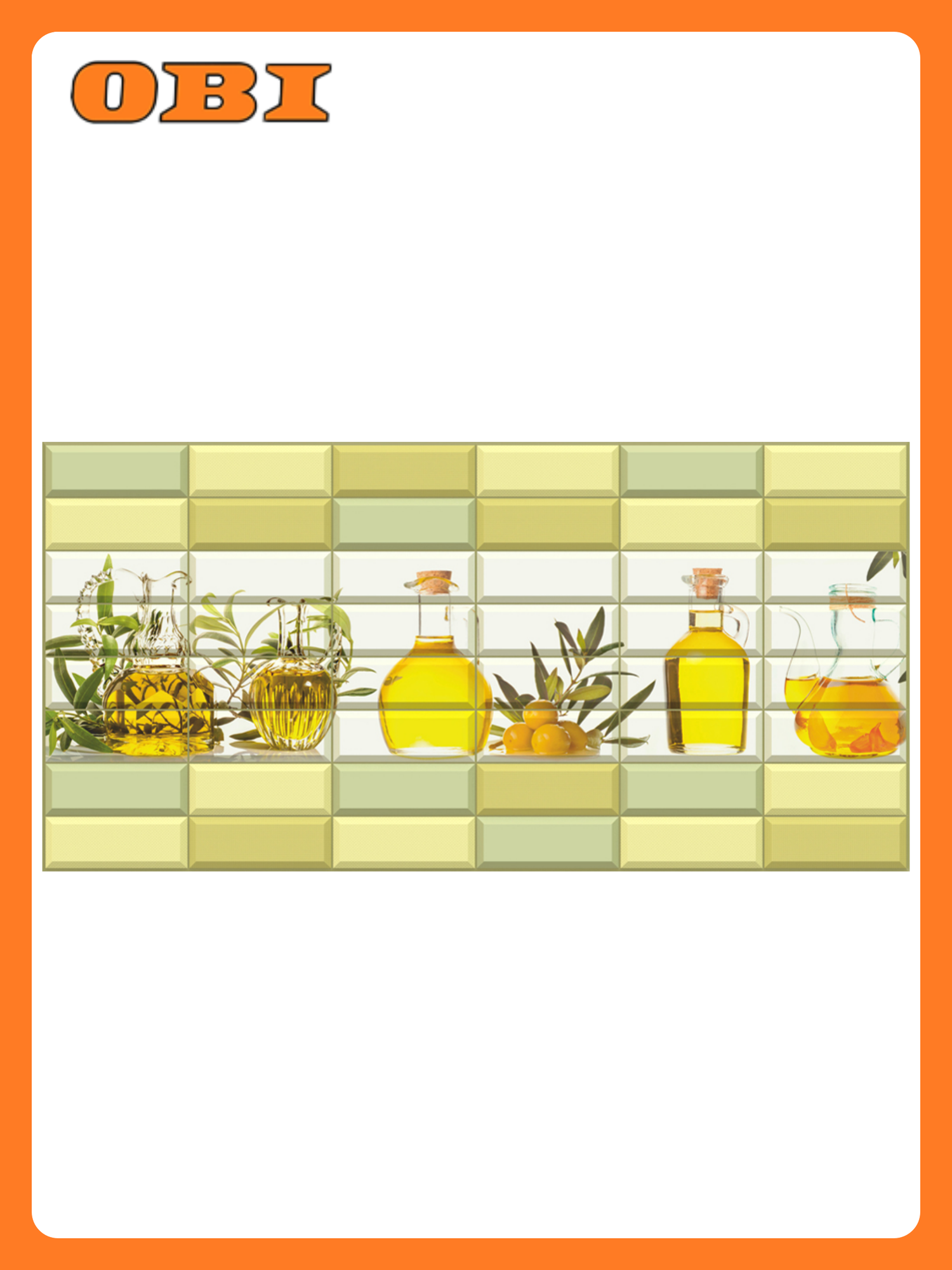 Панель ПВХ листовая 0,4мм плитка «Ароматы масла»