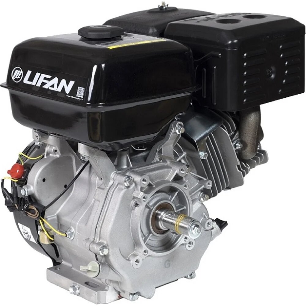 Двигатель LIFAN 190F D25 00-00000097, с мотоблоками, с воздушным охлаждением — фото 1