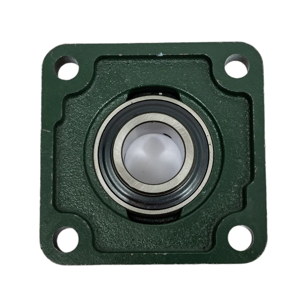 Подшипниковый узел TECHNIX UCF206 сталь, квадратный фланцевый узел с чугунным корпусом для промышленного оборудования — фото 1