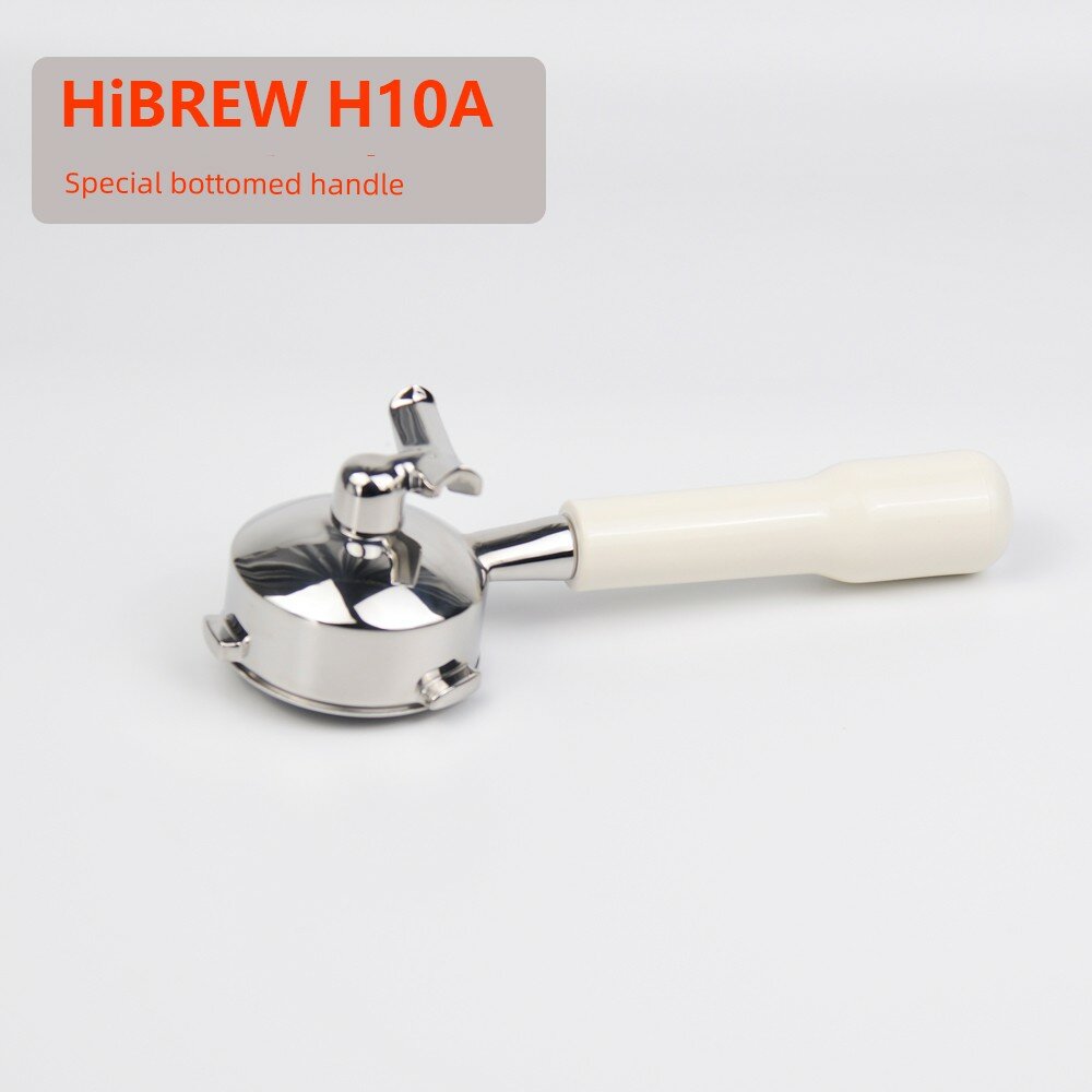 Hibrew H10A 58 мм ручка с дном для кофемашины - белый пластиковый хват