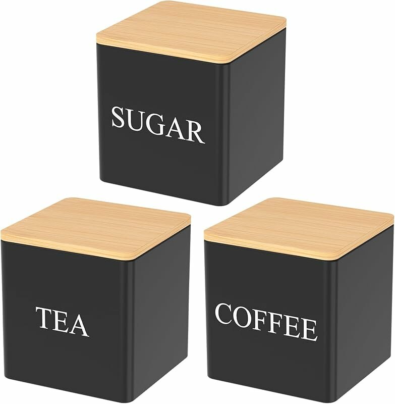 Набор контейнеров для кофе, чая и сахара 3 шт. 500 мл