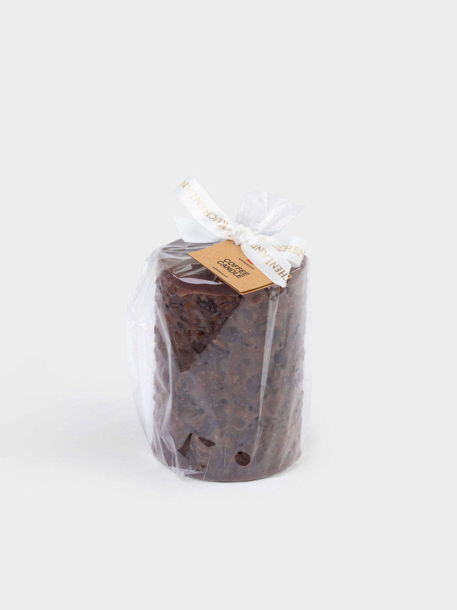 Свеча 8x10 см, цилиндрическая, коричневая, Кофе, Coffee candle, Kuchenland