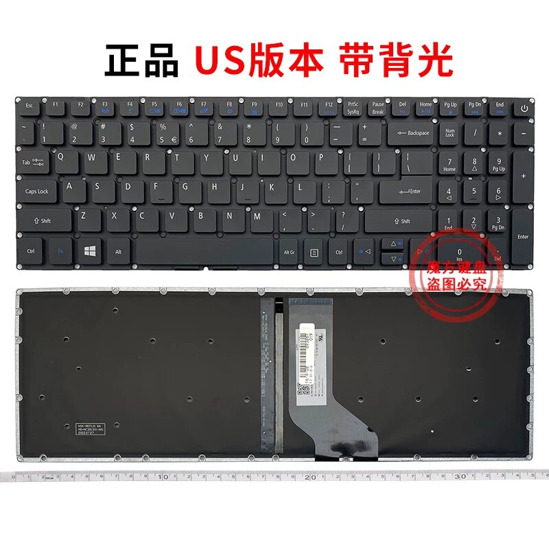 Подходит для клавиатуры Acer Aspire 5 A515-51G V5-591G F5-572/572G V3-574G (Аутентичная модель/с подсветкой)[Совершенно