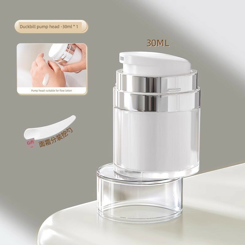 Вакуумная бутылка для крема 30ML с утиной насосом для подзарядки крема