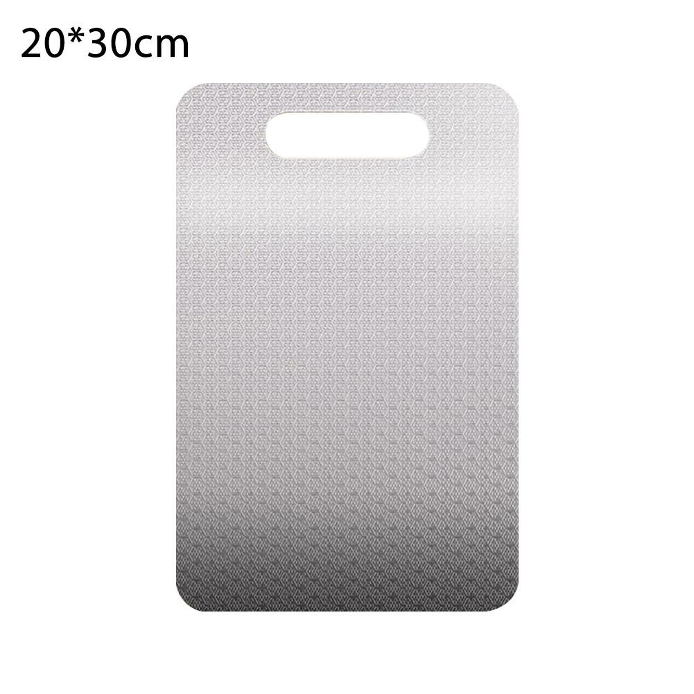 Доска разделочная для кухни металлическая из нержавеющей стали, двухсторонняя