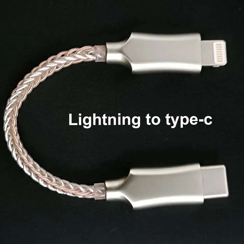 Новый кабель Lightning/Type-C DAC OTG, 8-жильный однокристальный медный кабель USB C-Micro USB для iPhone 12 Pro Max 11 Android Typec-usb Lightning A